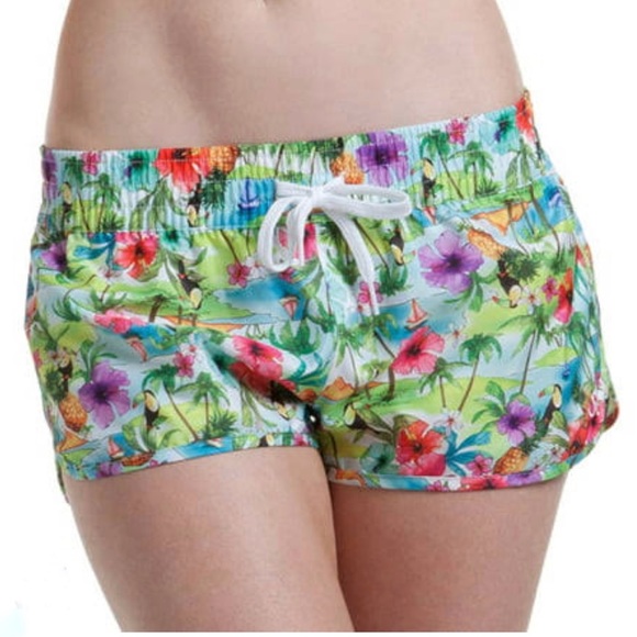 OP | Shorts | Op Ocean Pacific Swim Cover Short Tropical Hawaiian ...